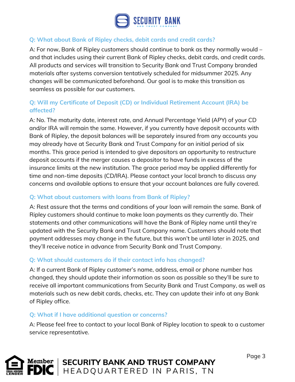 Welcome | Security Bank